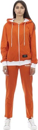 Baldinini Femme, Sport, Orange, Taille: 44 FR Double Color Fleece Tracksuit
