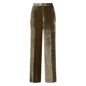 Etro Samt-Hose mit weitem Bein - - Trousers - Damen - Braun - S