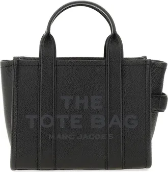 Marc Jacobs Womens Tote Bag The Black Leather Cow Handbags Hand