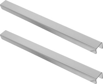 NUOBESTY Veemoon 2 St&uuml;ck Schrankschutzleisten f&uuml;r K&uuml;chenschr&auml;nke - T&uuml;rschutzleisten aus Edelstahl, Kantenschutz, Schubladenfronten, Abdeckkappen f&uuml;r K&uuml;chenm&ouml;be