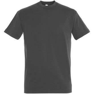 SOLS Sols Imperial - Herren-T-Shirt mit kurzen Ärmeln, dunkelgrau, XXL