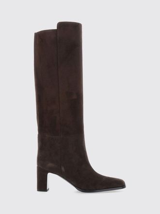 Jimmy Choo London Bottes hautes Caly en daim avec talon carr&eacute;