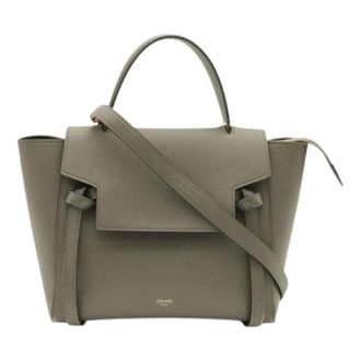 Celine Pre-owned Belt Bag Micro Leather 2way Bag - - Pre-owned - Damen - Grau - ONE SIZE