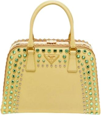 Prada Sac &agrave; main vintage Pre-owned - Femme - Pre-owned - Jaune - Taille: ONE Size