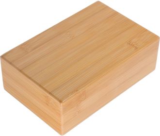Pretyzoom Natürlicher Bambus yoga block Langlebiger Holz trainingsstein Rutschfest Glatte Oberfläche Unterstützt Balance und Flexibilität Praktisches Fitnessger