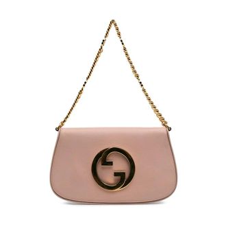 Gucci Pre-owned Elegante Leder Umh&auml;ngetasche mit Kettenriemen und ineinandergreifendem Kreisdetail - - Pre-owned - Damen - Rosa - ONE SIZE