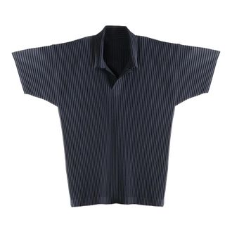 Issey Miyake Herren, Oberteile, Blau, XLGr&ouml;&szlig;e