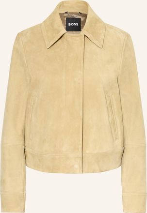 HUGO BOSS Lederjacke Samaro beige