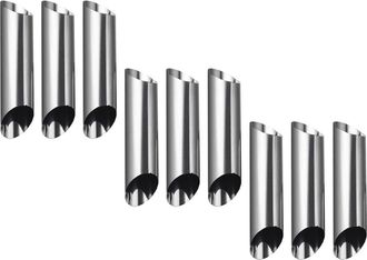 FOMIYES Cannoli Formen und Backringe aus Edelstahl 9 St&uuml;ck Sp&uuml;lmaschinenfest f&uuml;r S&uuml;&szlig;e Formen und Geb&auml;ck Geeignet f&uuml;r Hobbyb&auml;cker und Professionelle B&auml;ckerei