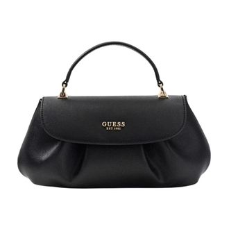 Guess Amorette Henkeltasche mit &Uuml;berschlag - - Bags - Damen - Schwarzk - ONE SIZE