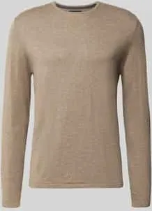 Christian Berg Strickpullover aus Baumwolle mit Rundhalsausschnitt