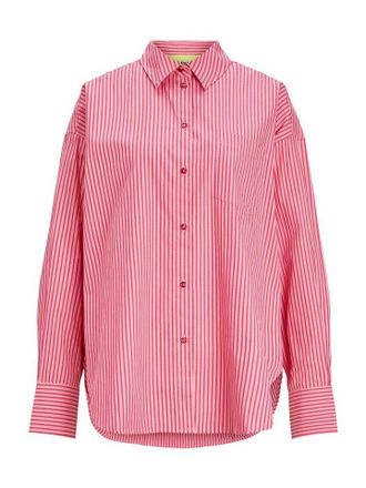 Jack & Jones Langarmbluse JXJAMIE (1-tlg) Falten