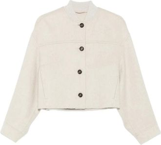 Brunello Cucinelli Femme, Vestes, Beige, Taille: 40 FR Light Jacket