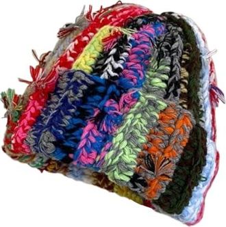 Generic Bonnet dhiver ray&eacute; - Bonnet tricot&eacute; isol&eacute;, chaud et extensible, confortable et doux | Pour lext&eacute;rieur, lint&eacute;rieur, les voyages, le ski, le bureau, un 