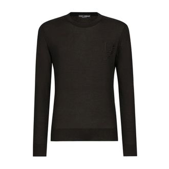 Dolce & Gabbana Stilvoller Strickpullover in Verschiedenen Farben - - Knitwear - Herren - Schwarzk - S