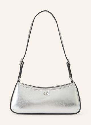 Calvin Klein Schultertasche Small silber