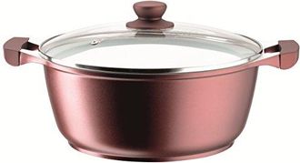 M&auml;ser Domestic TOP Selection by M&auml;ser, Serie Himalia, Kochtopf 28 cm, mit Glasdeckel, antihaftbeschichtet, mit wei&szlig;er ILAG-CERAMIC-Beschichtung, in der Farb