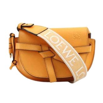 Loewe Pre-owned Ledertasche zum Umh&auml;ngen - - Pre-owned - Damen - Orange - ONE SIZE