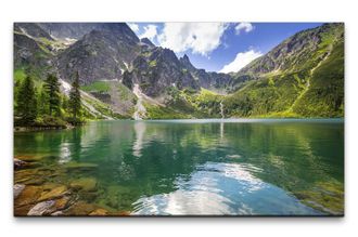 Paul Sinus Art Bilder XXL Polen Landschaft 120x70cm Wandbild auf Leinwand