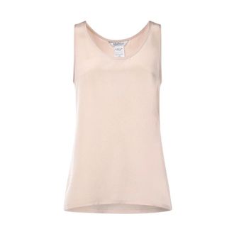 Max Mara &Auml;rmellose Oberteile - - Tops - Damen - Rosa - M