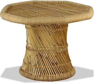 vidaXL Table basse bambou octogonale 60 x 60 x 45 cm Vidaxl