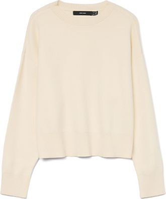 Vero Moda Damen Vmgold Art Ls O-Neck Pullover, Birch, XL