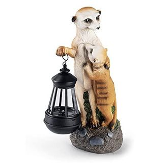 Easymaxx Solar-LED Erdm&auml;nnchen-Familie | Handbemalt & kabellos mit automatischem Tageslichtsensor | 8 Std. Leuchtdauer | 30 x 14 x 11 cm