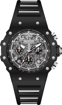 Invicta Racing 69669 Herrenuhr - Quarzwerk - Acryl mit silbernem Zifferblatt - 43 mm