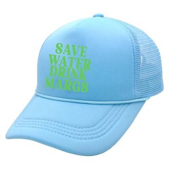 Generic Chapeau de camionneur tendance dr&ocirc;le et mignon graphique country tequila bi&egrave;re chapeau femme homme chapeau local, bleu ciel, M