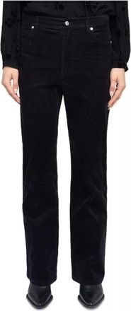 Zadig&Voltaire Femme, Pantalons, Noir, Taille: 42 FR Evy Corduroy Pantalons