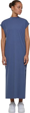 Urban Classics Damen Kleid Ladies Long Extended Shoulder Dress, langes Kleid für Frauen, Loose Fit, erhältlich, Größen XS-5XL