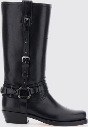 Fendi Wadenhohe Westernstiefel aus glattem Kalbsleder