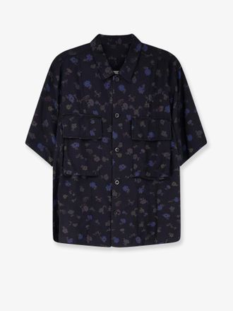 sacai Cotton blend shirt with floral print - SACAI - gender_Man