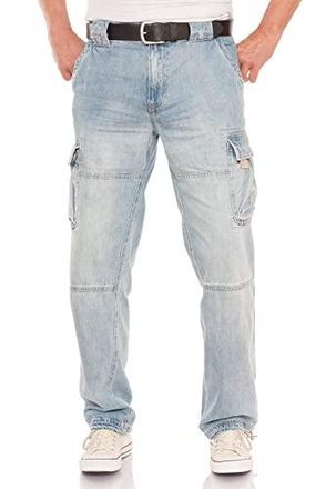 Jetlag Pantalon cargo pour homme 21-753 Long poches lat&eacute;rales pour homme, Bleached., XXXXL