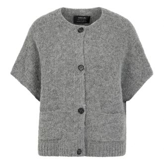 Marc Cain Strickweste Knitted in Germany - - Knitwear - Damen - Grau - 2XL