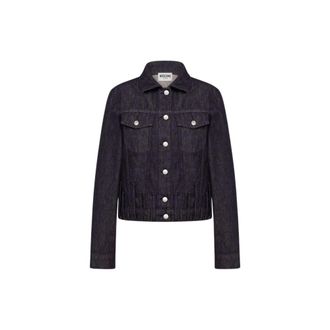 Moschino Femme, Vestes, Bleu, Taille: 36 FR Veste en jean en coton