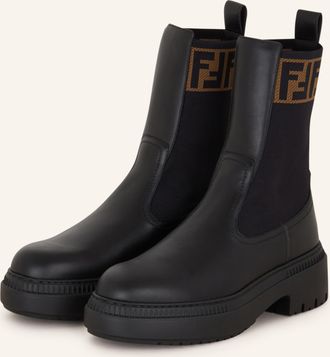Fendi Chelsea-Boots schwarz