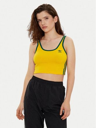 adidas Top adicolor 3-Stripes JP2291 Gelb Slim Fit