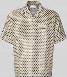 Lacoste Relaxed Fit Freizeithemd aus Baumwoll-Viskose-Mix