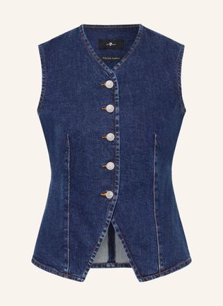 7 For All Mankind Jeansweste blau