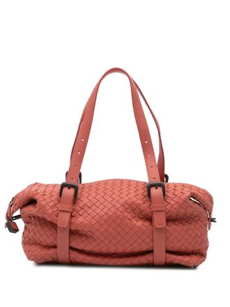 Bottega Veneta sac porté épaule Intrecciato Montaigne (années 2012-2024) - Rouge