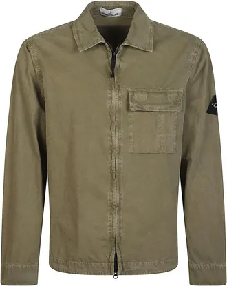 Stone Island Homme, Vestes, Vert, Taille: S Veste surchemise