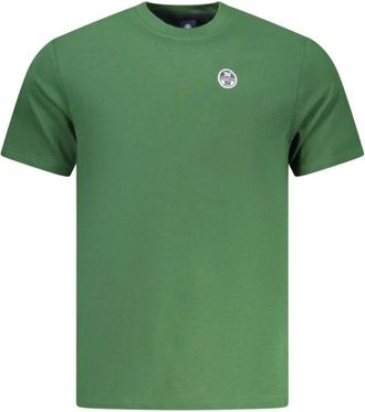 North Sails Homme, Tops, Vert, Taille: M T-shirt &agrave; manches courtes avec logo