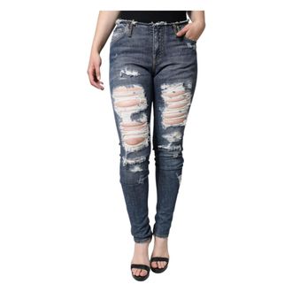 Dolce & Gabbana Femme, Jeans, Bleu, Taille: 36 FR Jean Stretch Taille Moyenne