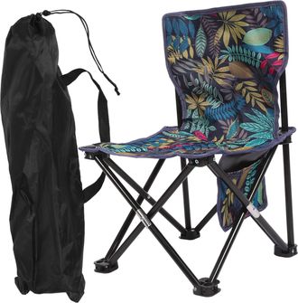 PartyKindom Faltbarer Campingstuhl Leicht Tragbar Für Outdoor Angeln Garten Reisen Klappbar Kompakter Erwachsene Strapazierfähig
