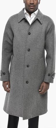 Officine G&eacute;n&eacute;rale Einreihiger Mantel HUDSON Aus Wollmix Gef&uuml;ttert Officine G&eacute;n&eacute;rale