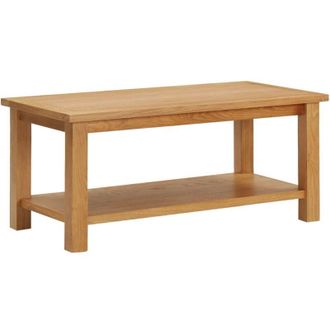 vidaXL Table basse 90x45x40 cm Bois de ch&ecirc;ne massif vidaXL