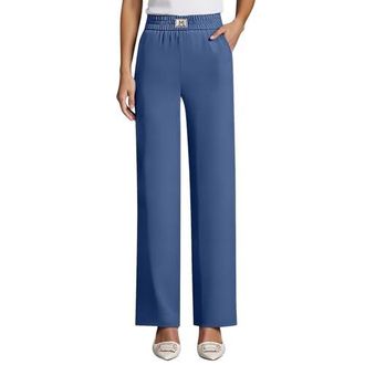 Generic Pantalon Noir Fluide Habill&eacute; Femme Droit Boyfriend a &Eacute;lastiqu&eacute;e Ronde Softshell Collant Homewear La Haut Tunique &Eacute;lasthanne Fesse Electrique Kimono Gr