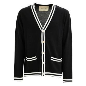 Valentino Strickjacke - - Knitwear - Herren - Schwarzk - M