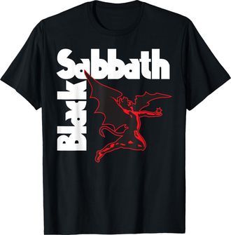 Black Sabbath Schwarzes Sabbath Demon Logo T-Shirt